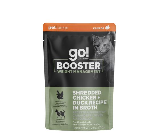 Booster for Cat - Weight Management - Shredded Chicken & Duck in Broth ...